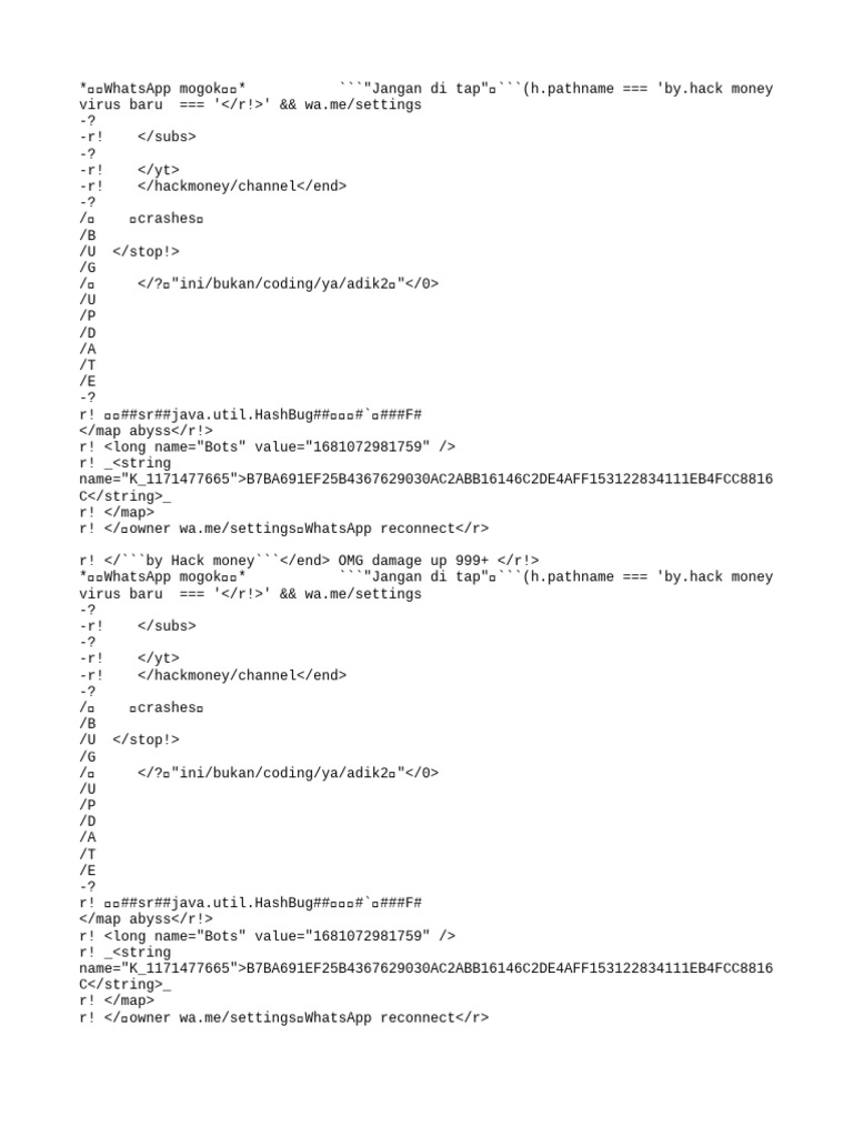 WhatsApp Mogok (Prank) | PDF