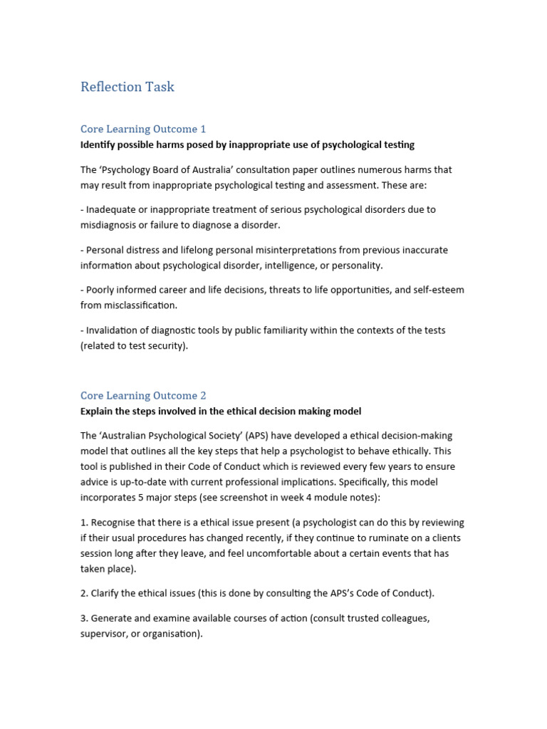 Psych Testing Ethics & Guidelines | PDF | Psychology | Decision Making