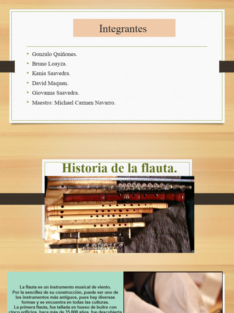 Historia de La Flauta | PDF | Flauta | Instrumentos de viento de madera