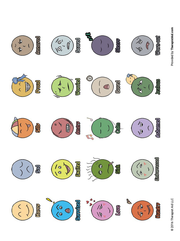 Emotion Emoji Printable | PDF