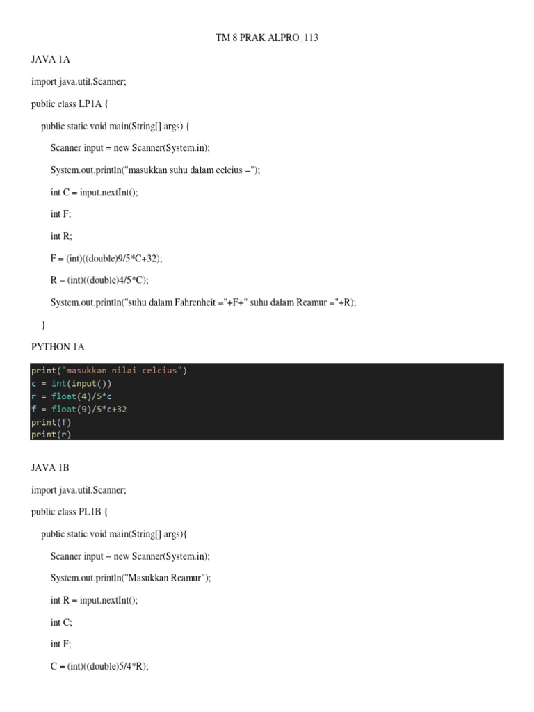 TM 8 Prak Alpro | PDF | Programming Paradigms | Office Equipment