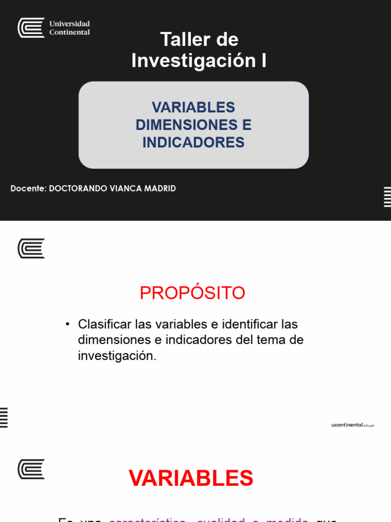 SEMANA 10 - OPERACIONALIZACIÓN DE LAS VARIABLES - (Teoría) | PDF | Nivel de medida | Medición