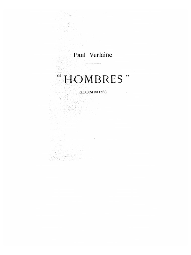 Hombres | PDF