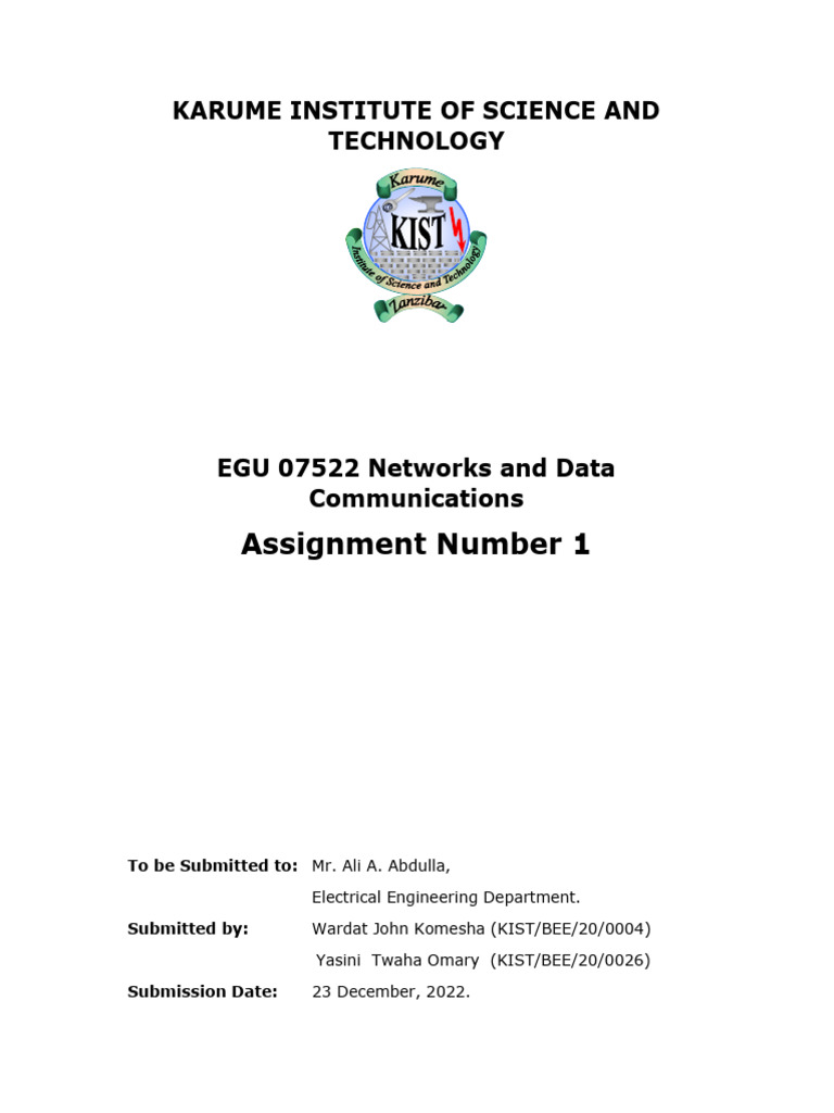 Assignment 1 2 | PDF | Arithmetic | Error Detection And Correction