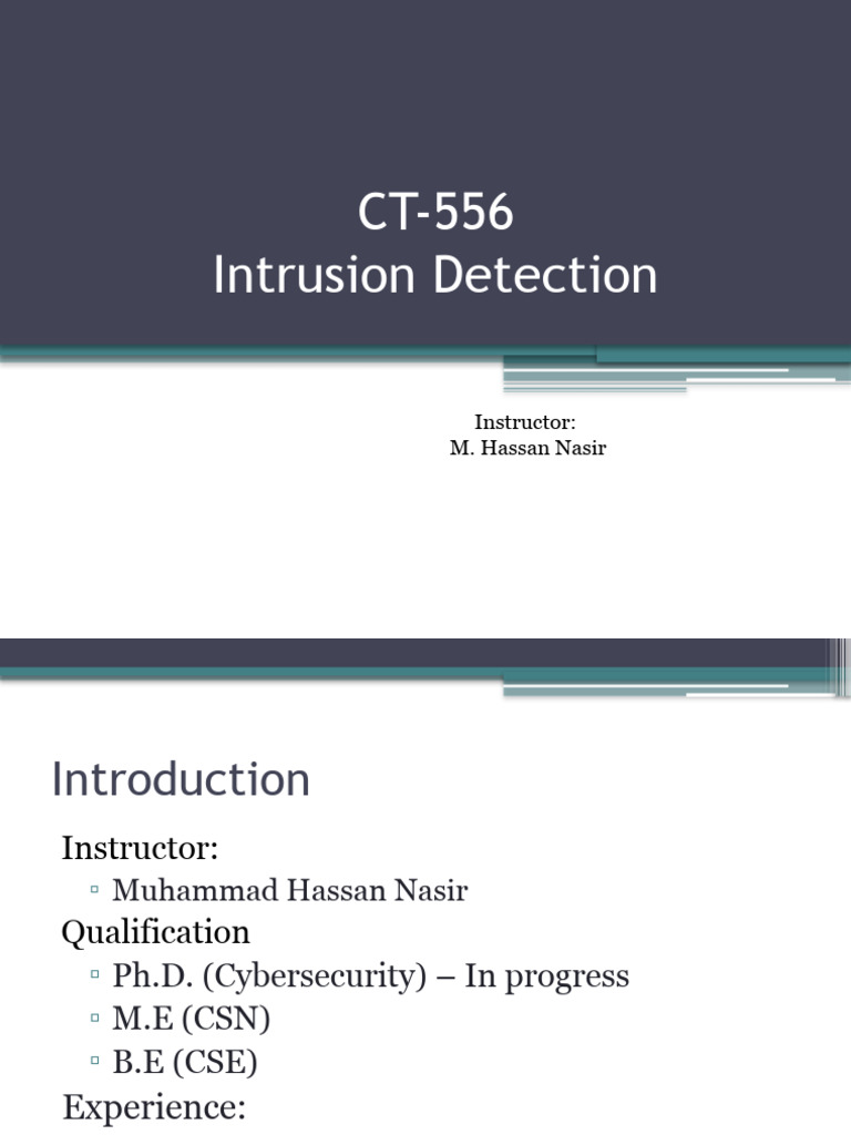 IDS-Lecture-1 Basic Concepts | PDF IDS-Lecture-1 Basic Concepts | PDF