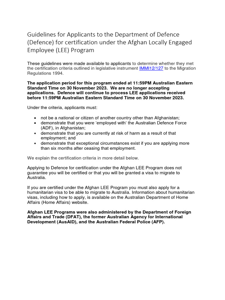 Lee Public Guidelines | PDF