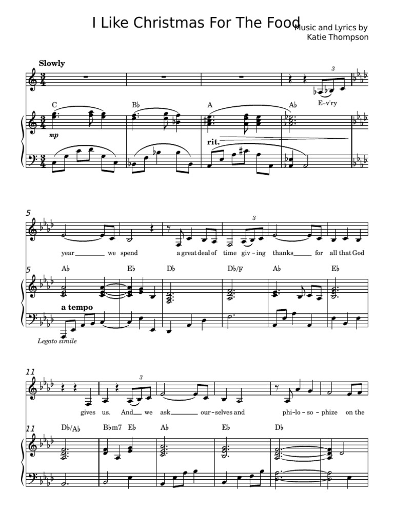Christmas Food Celebration Song | PDF