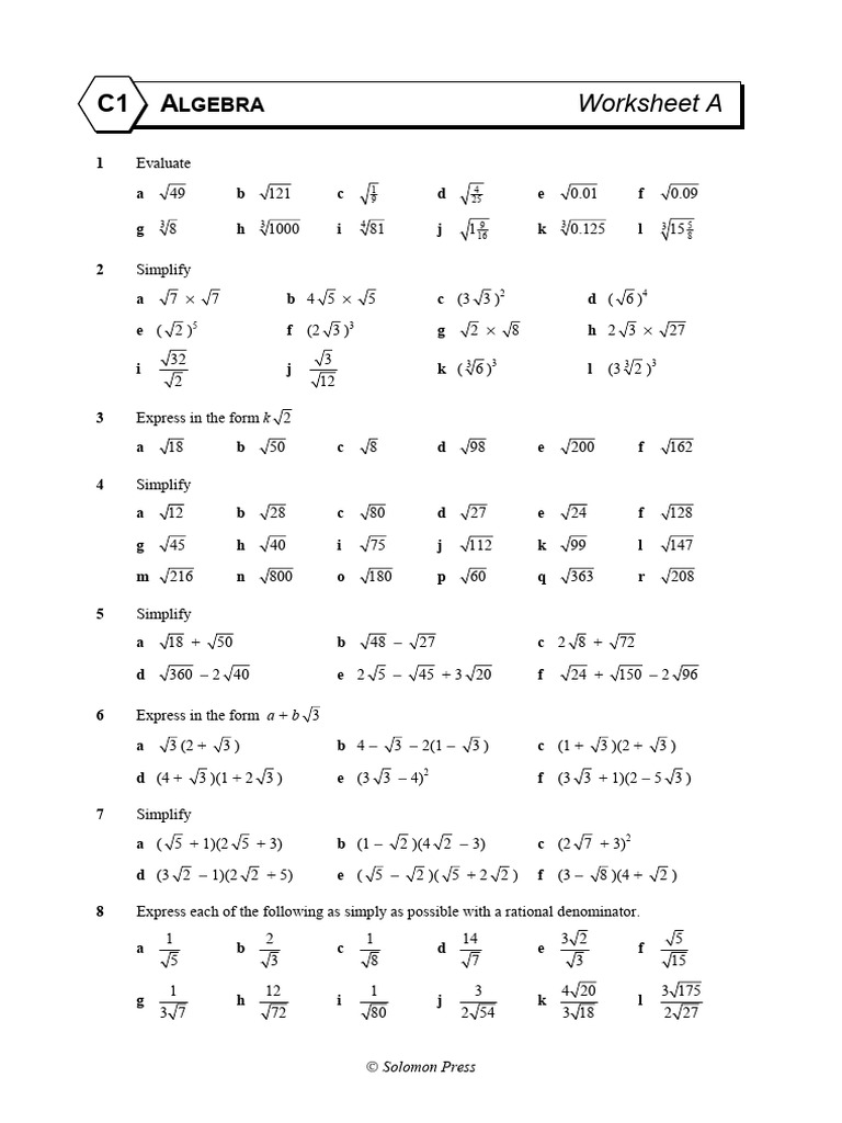 E1Qalg A | PDF | Mathematical Analysis | Equations