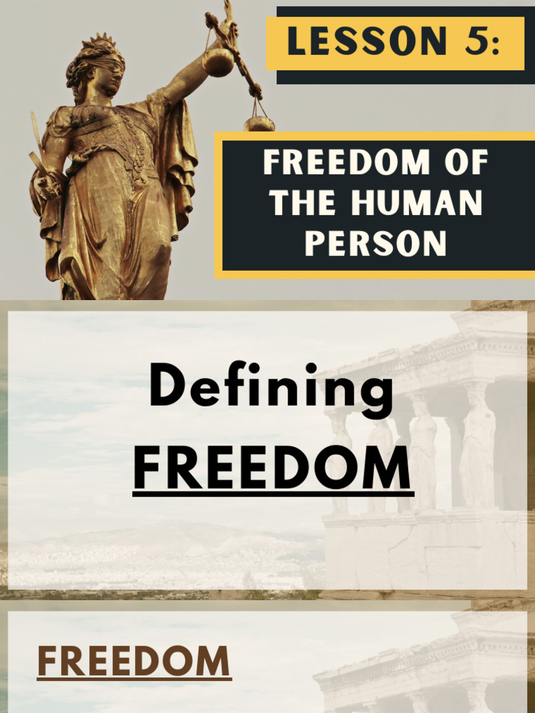 Understanding Human Freedom Concepts | PDF | Self-Improvement