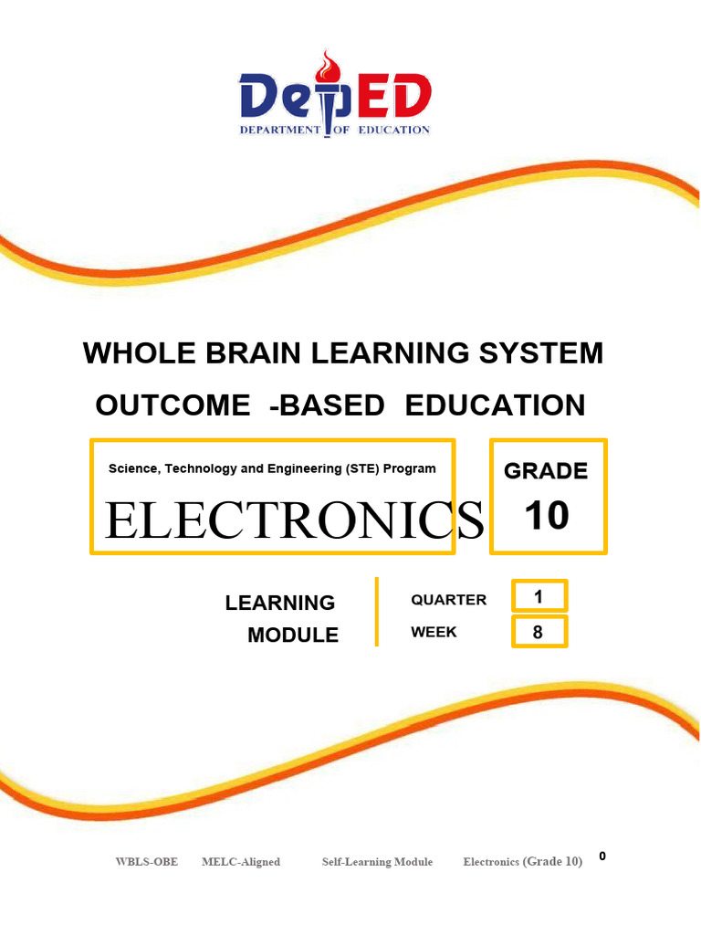 Electronics Module G10 Q1 Week 8 | PDF