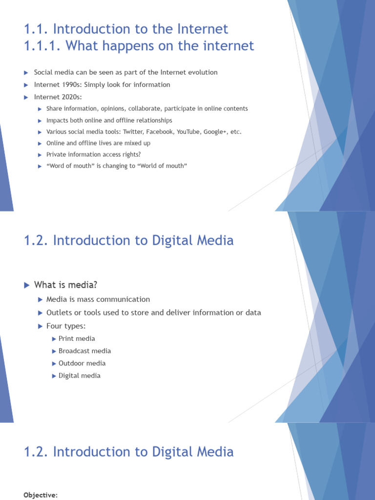 1.1. Introduction To The Internet 1.1.1. What Happens On The Internet ...