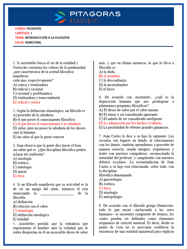 Avance 01 Filo Tarea | PDF | Filosofía griega antigua | Realidad