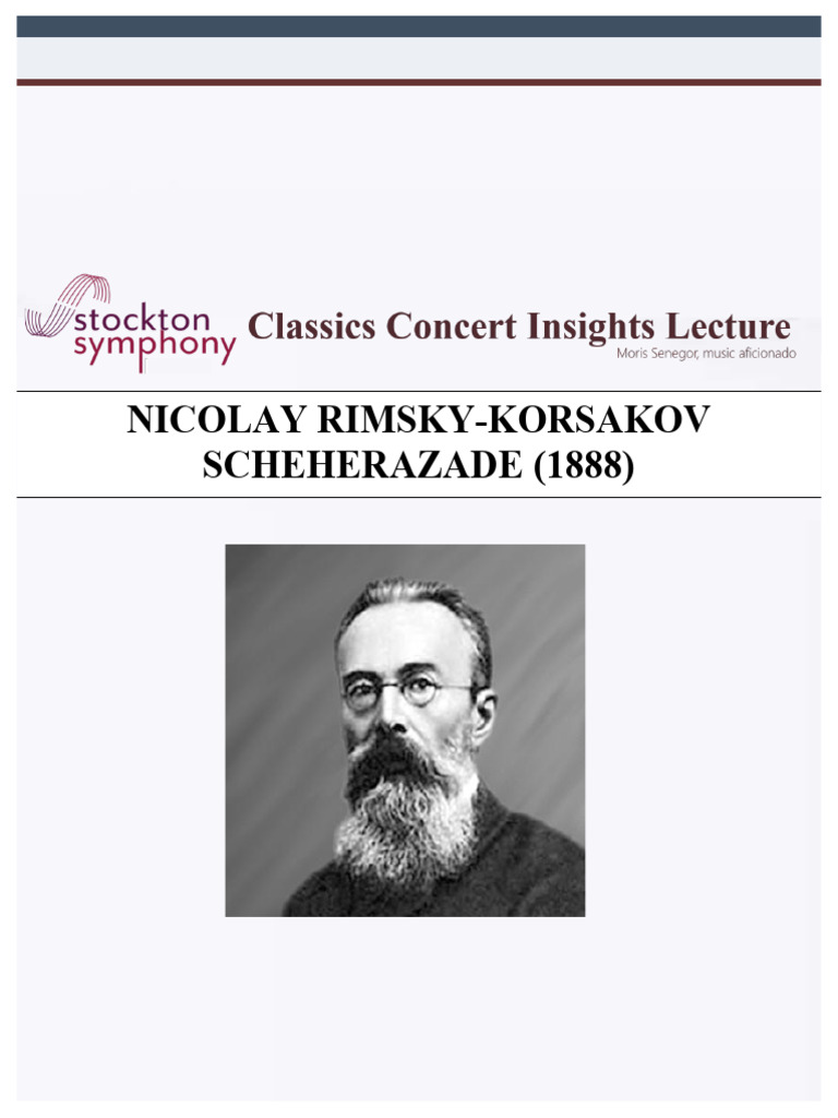 Nicolay-Rimsky-Korsakov-Scheherazade (1) | PDF Nicolay-Rimsky-Korsakov-Scheherazade (1) | PDF