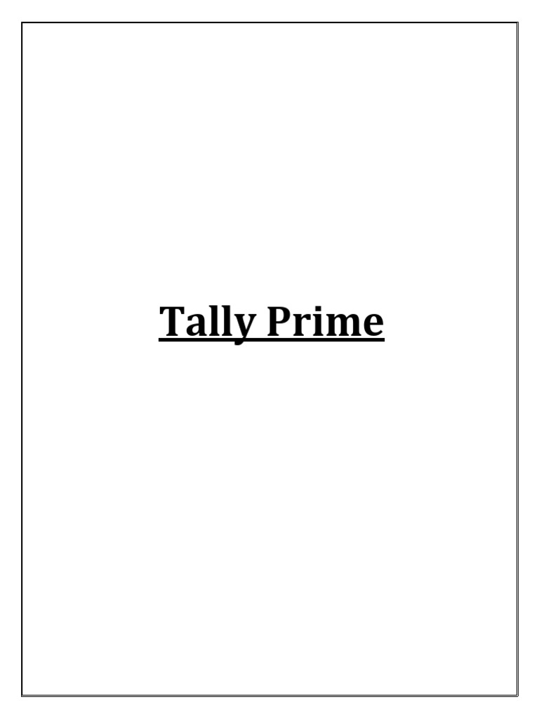 Tally Prime Record Book | PDF | Taxes | Value Added Tax