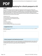Checklist For Applying For A Dutch Passport or Id Card | PDF | Identity ...