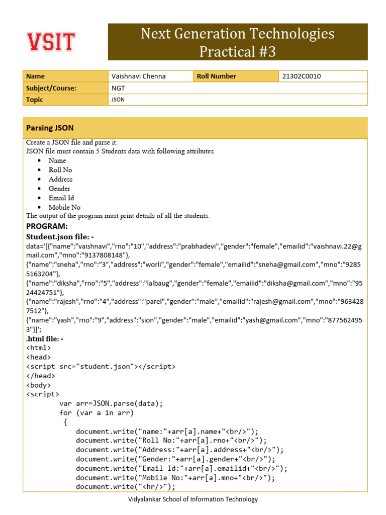 Practical 3 | PDF