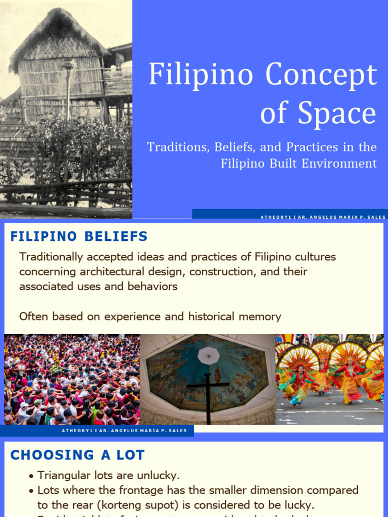 Week 11 Filipino Concept of Space | PDF | Stairs | Buildings And Structures