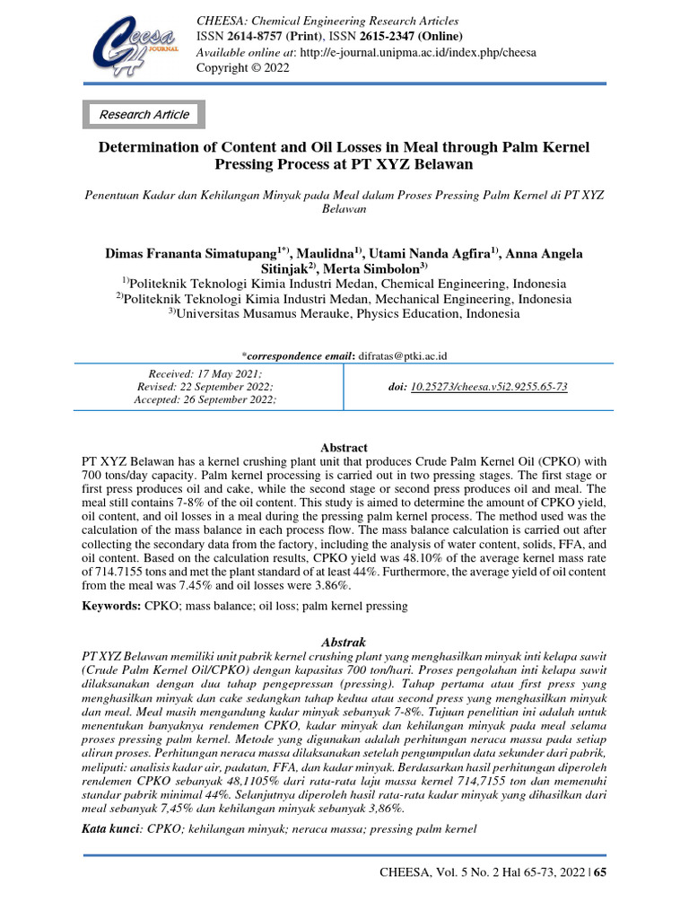 2022-10-Cheesa-Sinta 3 | PDF | Palm Oil | Spectrophotometry