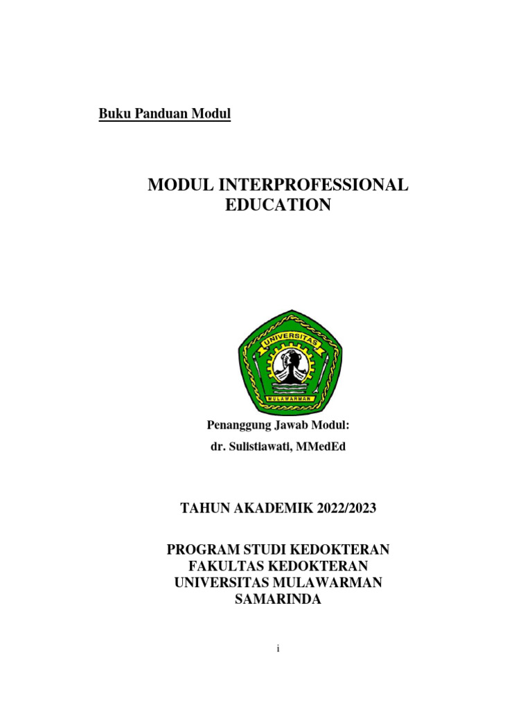 Modul Pendidikan Interprofessional 2023 | PDF