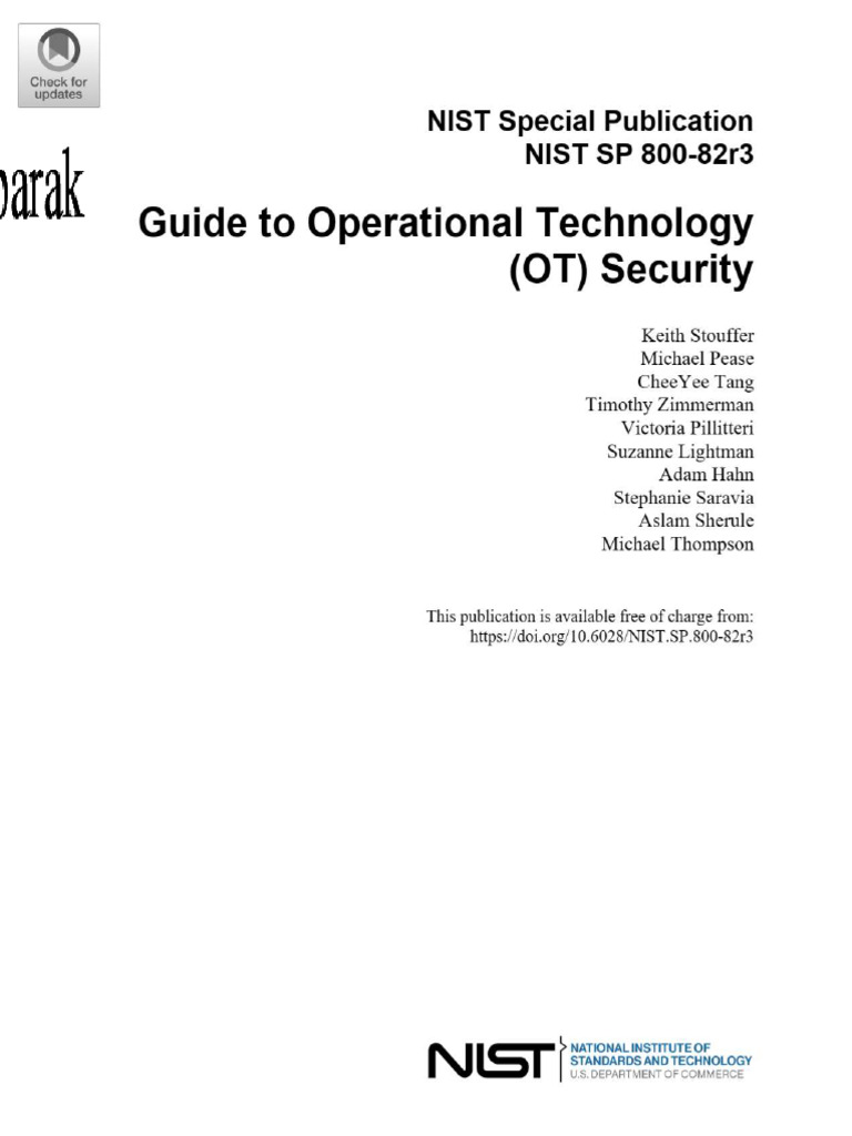 NIST SP 800-82 Rev. 3 | PDF