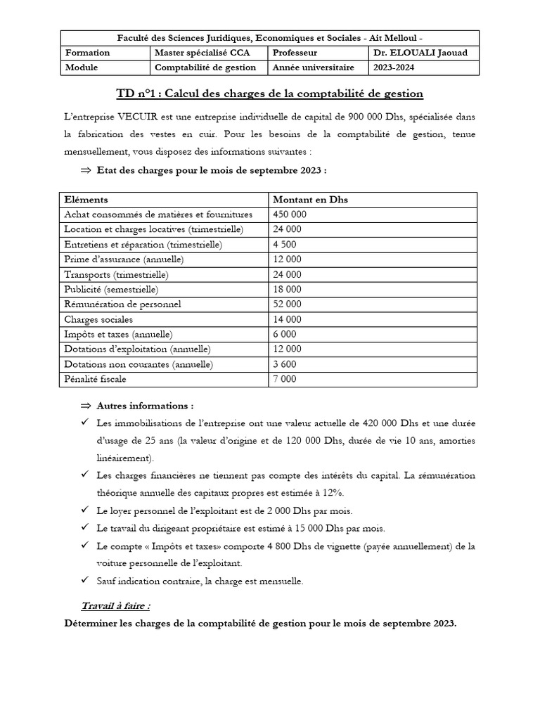 Correction TD 1 | PDF