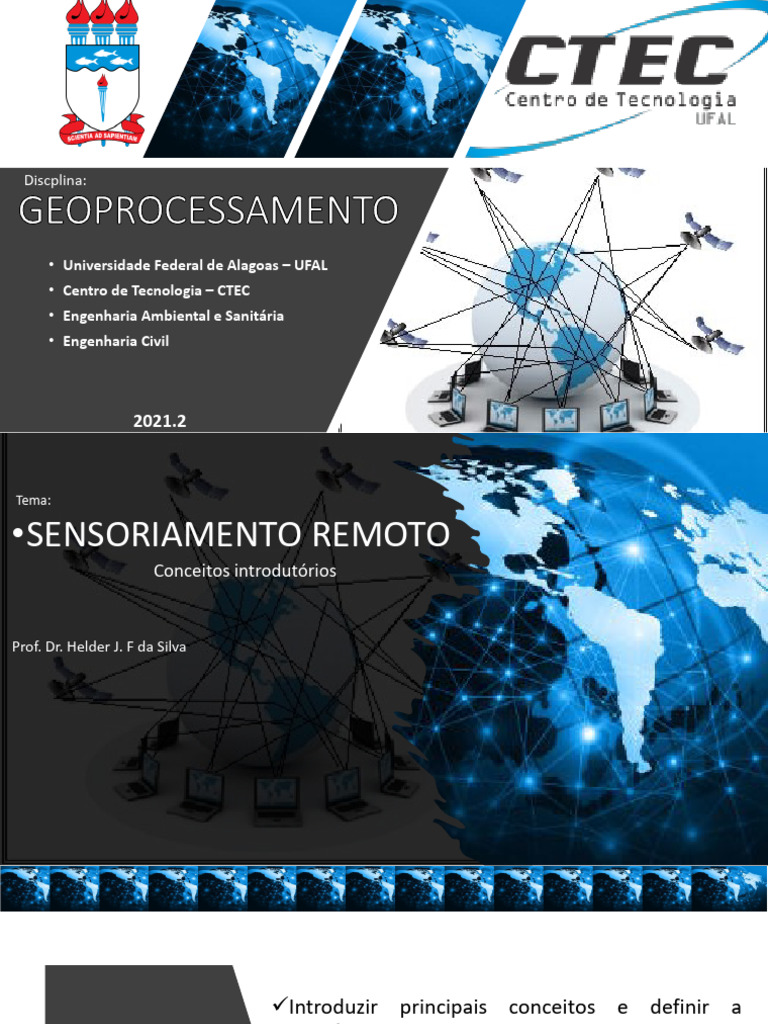 Aula Sensoriamento Remoto 2021-2 | PDF | Ondas | Radiação eletromagnética
