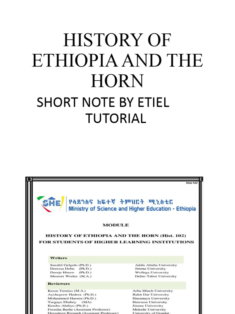 Ethiopian History Overview | PDF | Historiography | Nile