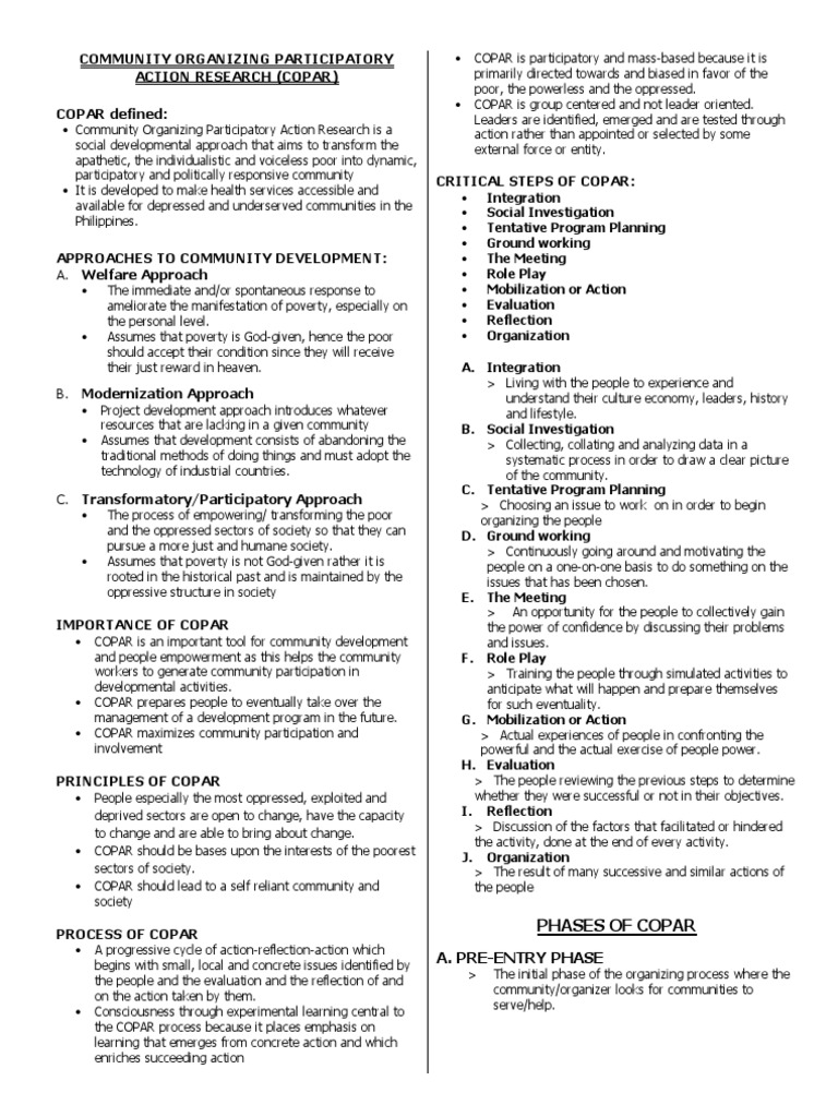 Copar 2 | PDF | Community | Evaluation