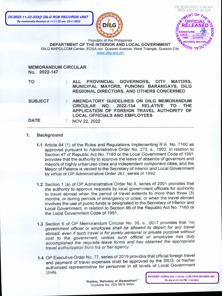 DC2022-11-22-333@ DILG RO8 RECORDS UNIT: by Mariamaila - Llarenas at 11 ...