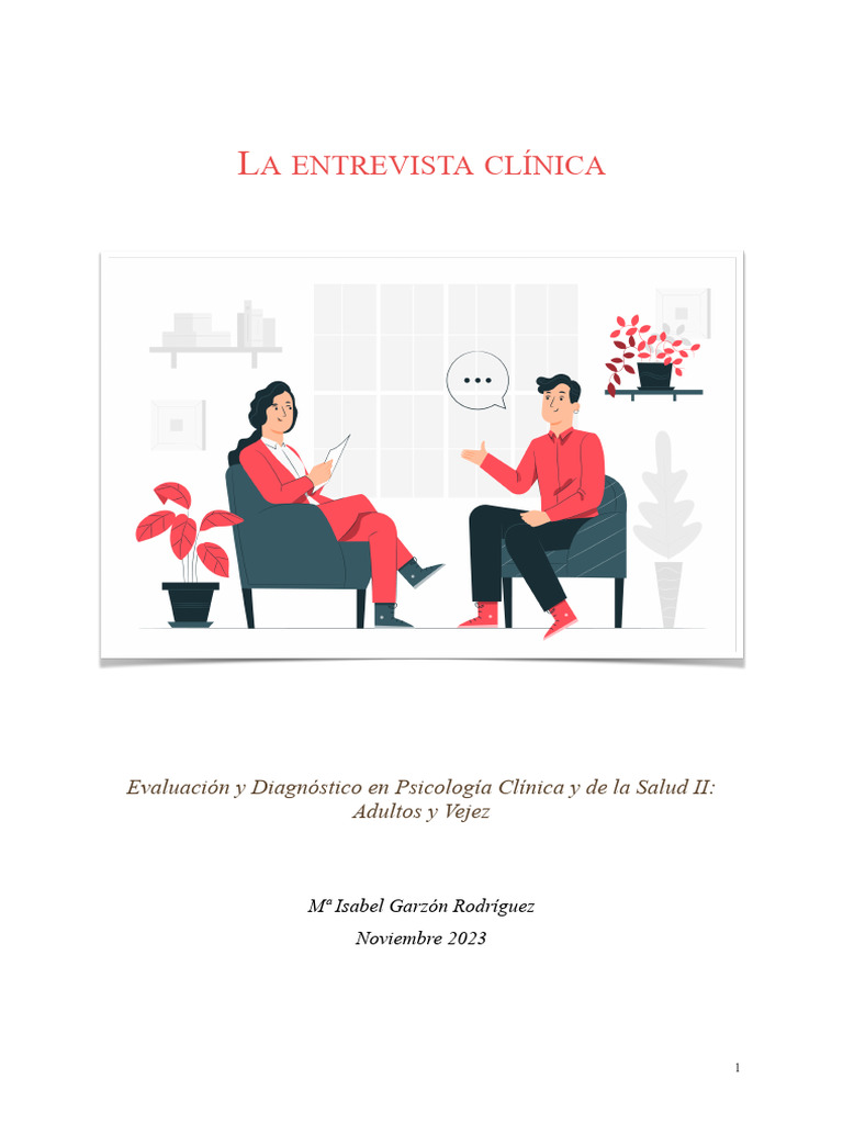 AEC 1: La Entrevista Clínica | PDF | Evaluacion psicologica | Sicología