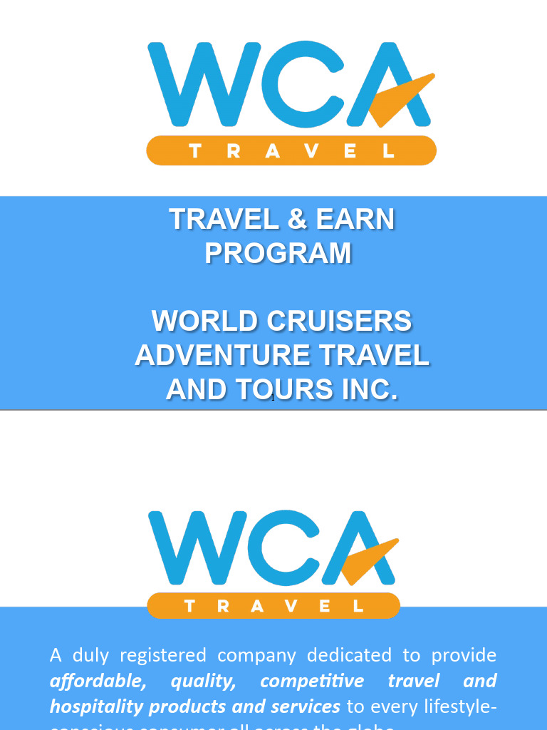 WCA Travel Revised Presentation - One On One | PDF | Economies | Business