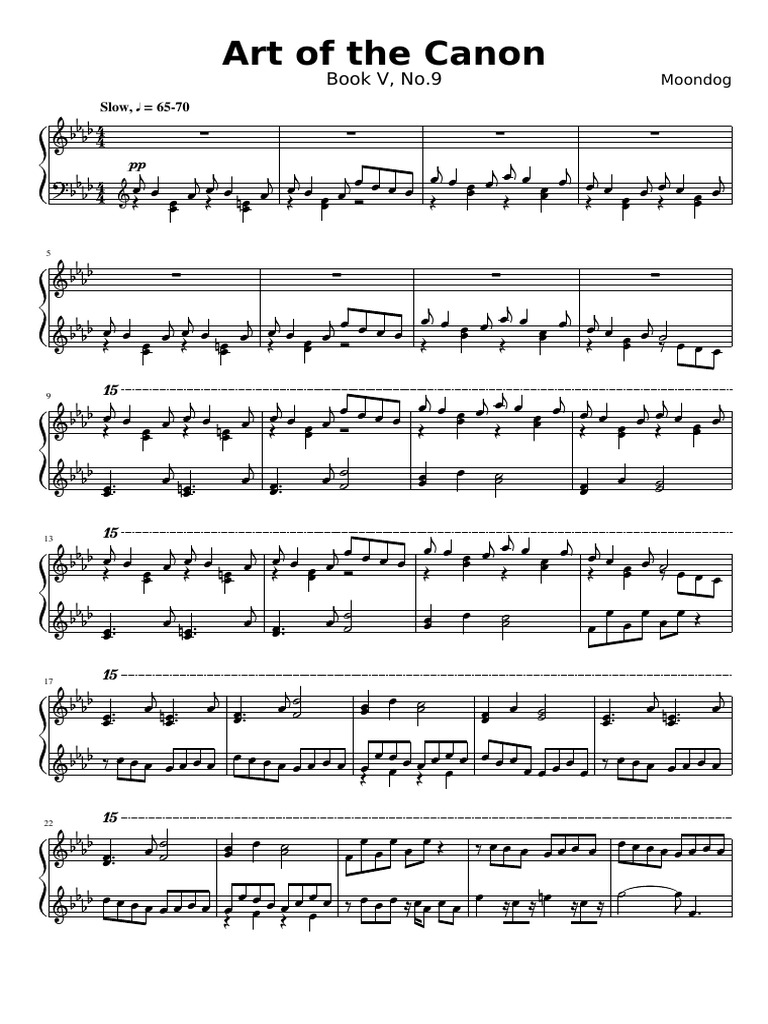 Art of The Canon Book V No 9 | PDF