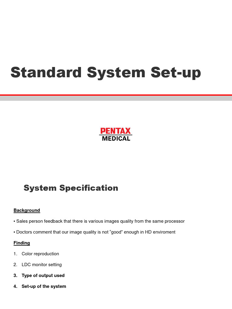 14. Standard System Set-up | PDF