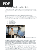 Shipboard Organization | PDF | Shipping | Transport