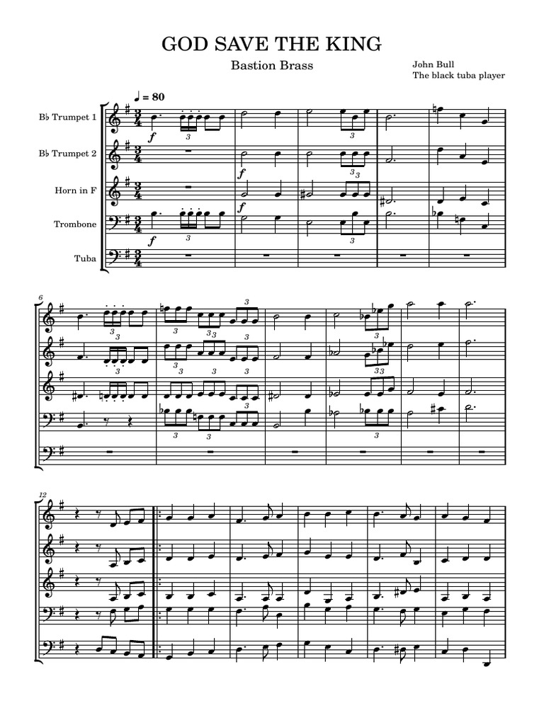 BASTION BRASS God Save The King | PDF | Brass Instruments | Music ... BASTION BRASS God Save The King | PDF | Brass Instruments | Music ...