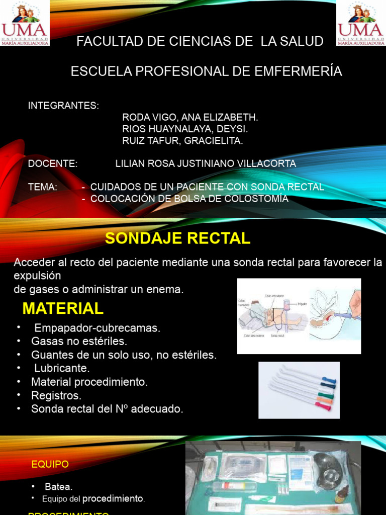 Tarea de Sonda Rectal | PDF | Medicina | Medicina CLINICA