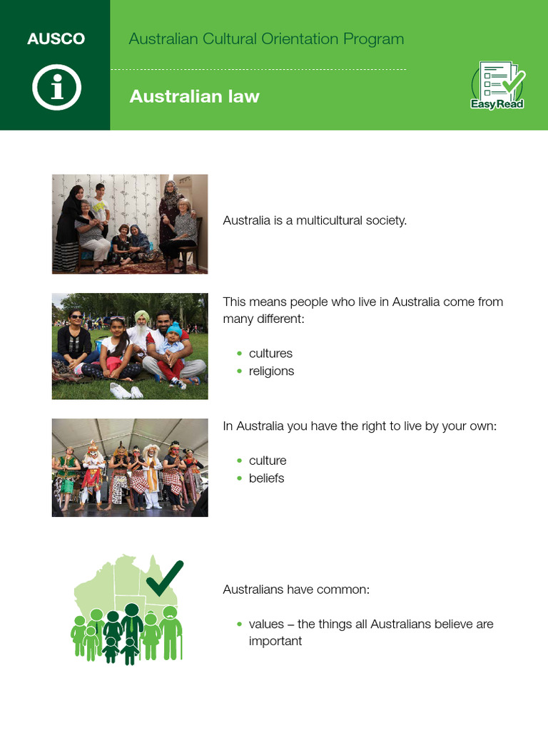 English Ausco Easy Read Australian Law | PDF | Social Science