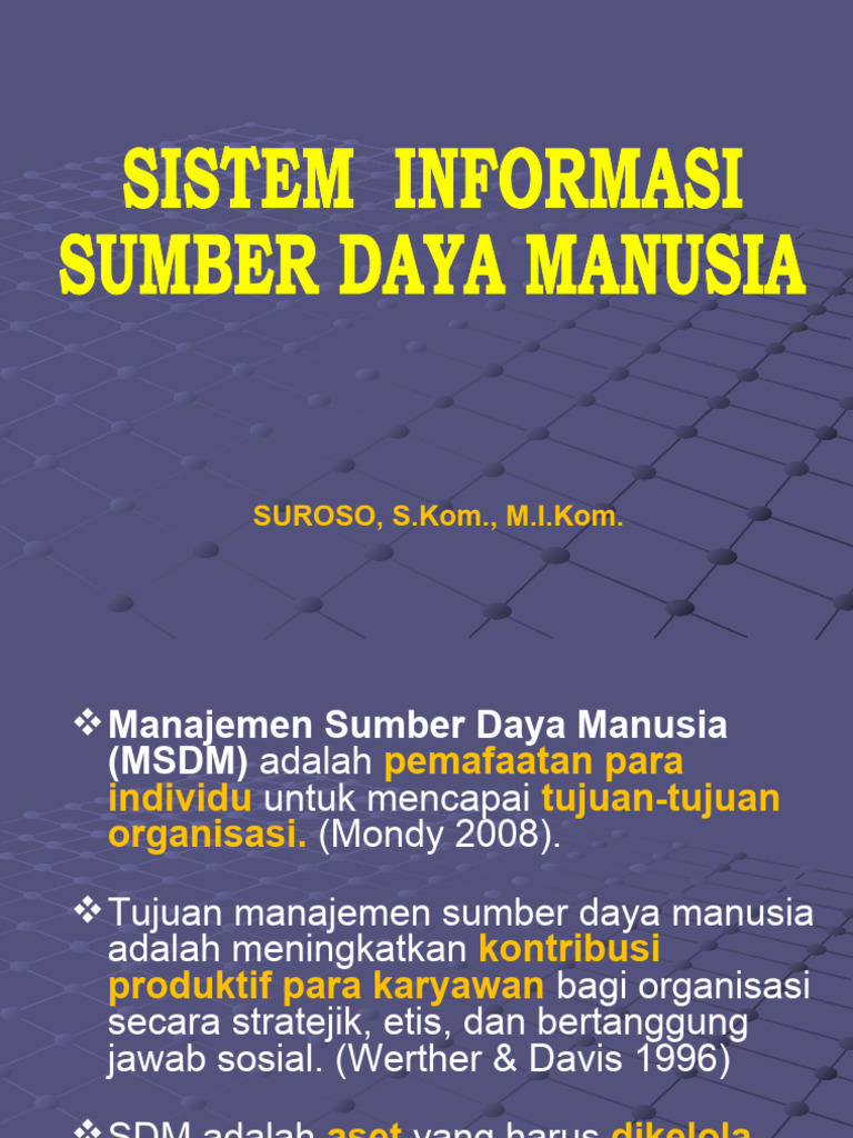 Sistem Informasi SDM Ok | PDF