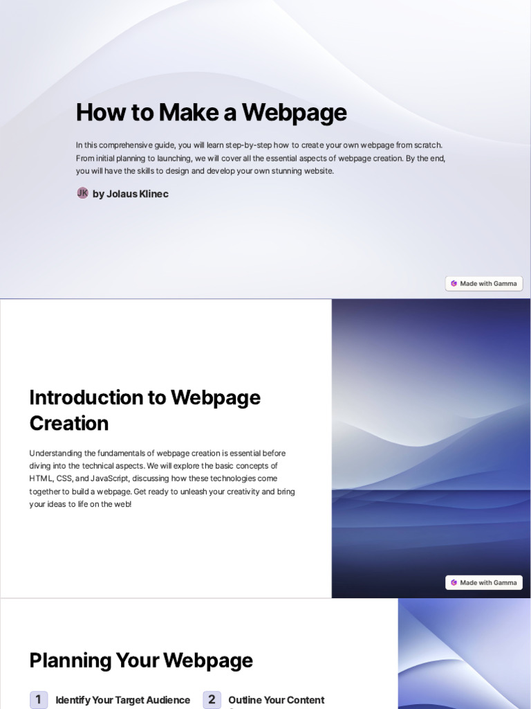 How To Make A Webpage | PDF | Page Layout | Websites