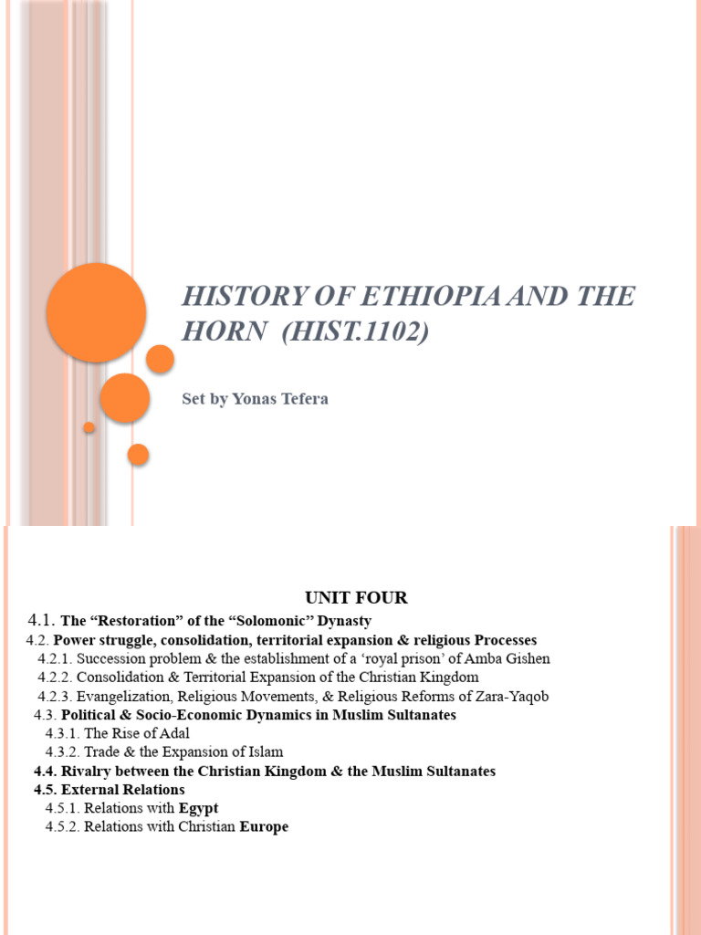 History of Ethiopia and The Horn | PDF
