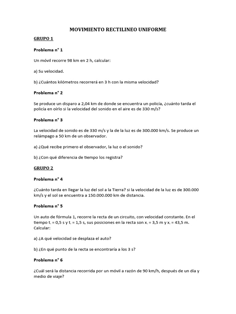 Ejercicios Remedial 2do | PDF