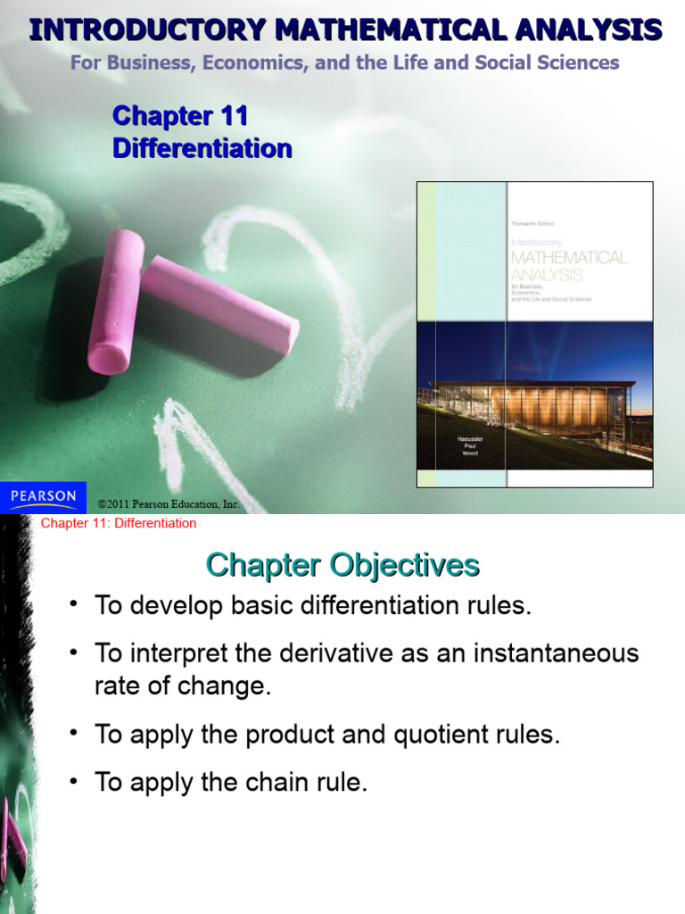 Chapter11 (Differentiation) | PDF | Derivative | Slope