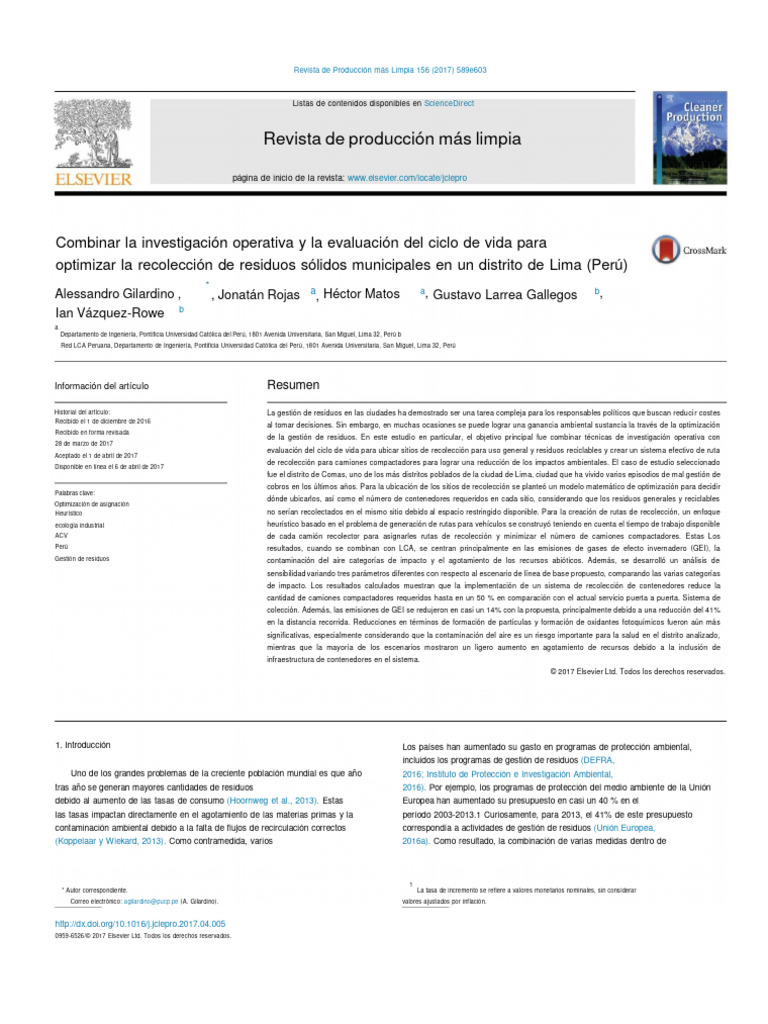 Combining Operational Research and Life Cycle Assessment To Optimize ... Combining Operational Research and Life Cycle Assessment To Optimize ...