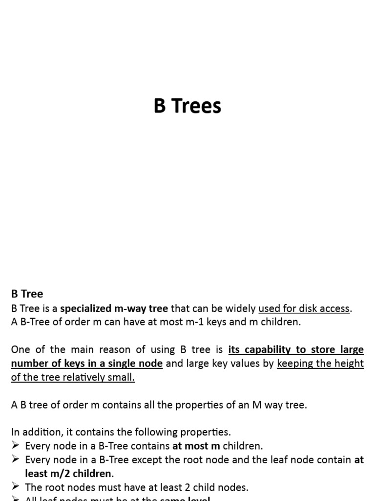 18 - B-Trees | PDF