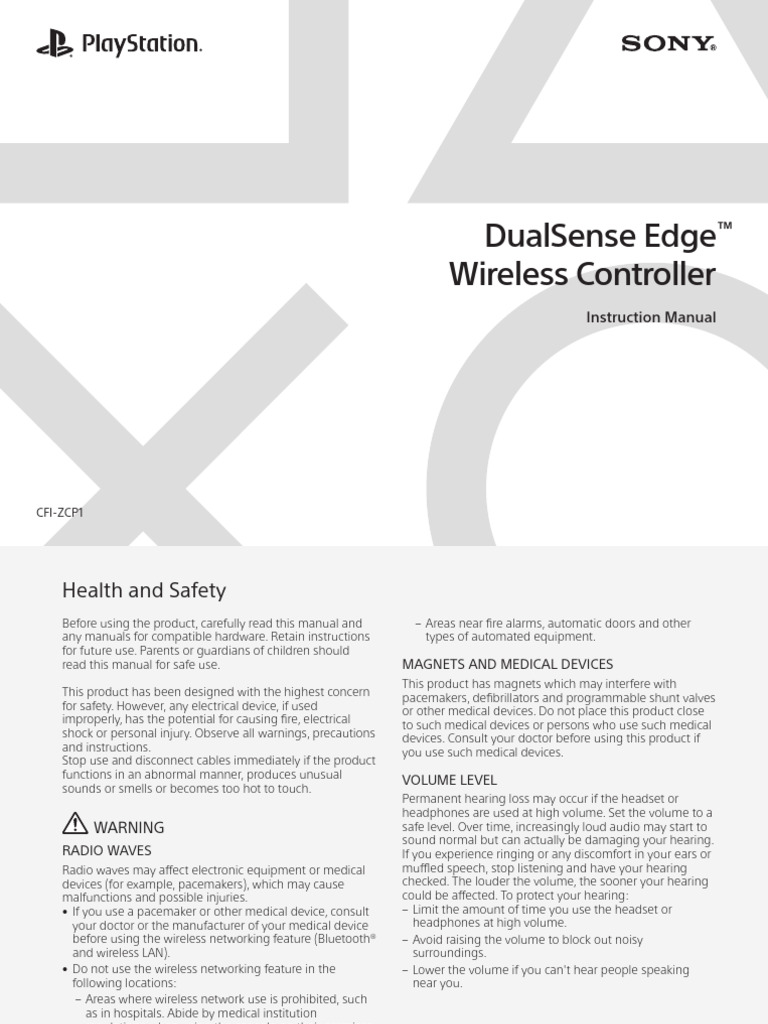 En AMER DualSense Edge Wireless Controller Instruction Man Web v2 | PDF ...