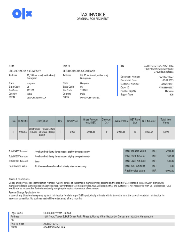 Invoice Id 5813324 | PDF