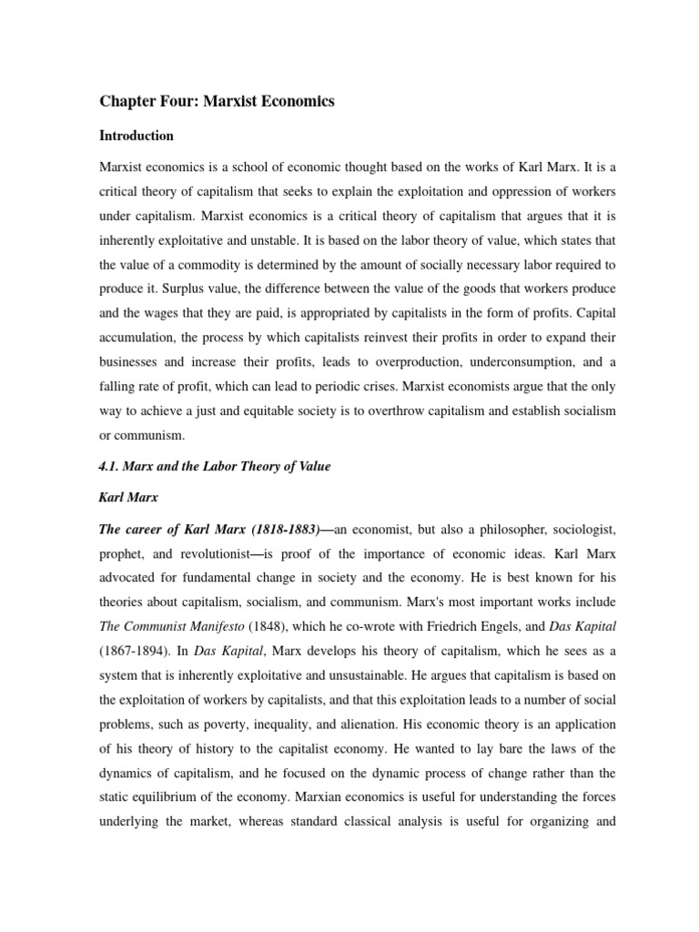 Het 4 | PDF | Capitalism | Exploitation Of Labour