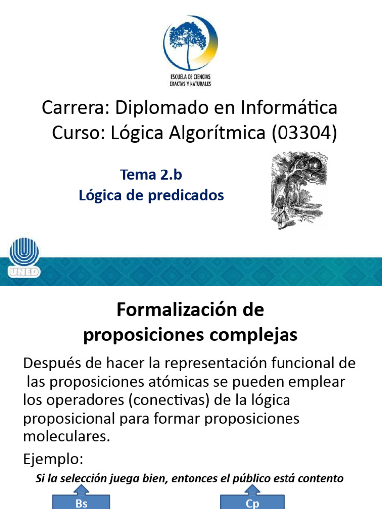Logica Predicados 2b | Descargar gratis PDF | Proposición | Lógica