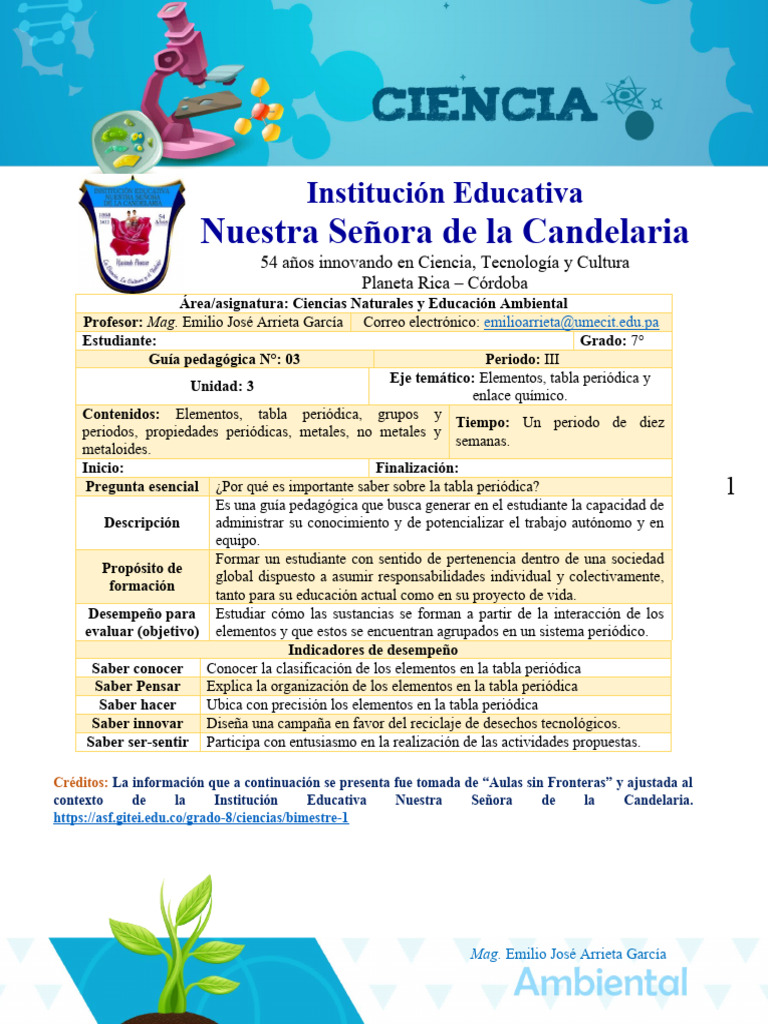 Séptimo - Periodo 3 | PDF