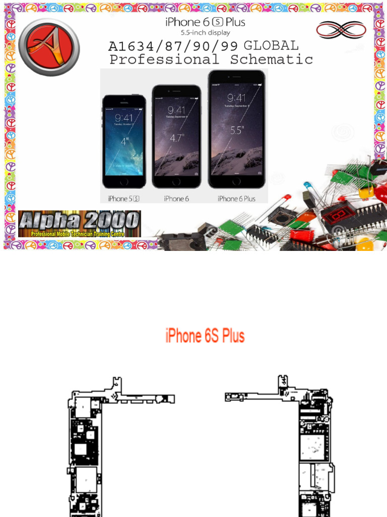 Schematics Iphone 6s+ Alpha2000 | PDF | Electrical Engineering | Electronics